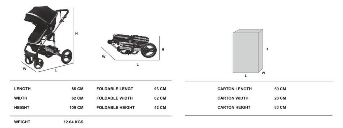 Bee Black & Gold Stroller - The Perfect Stroller for Your Baby