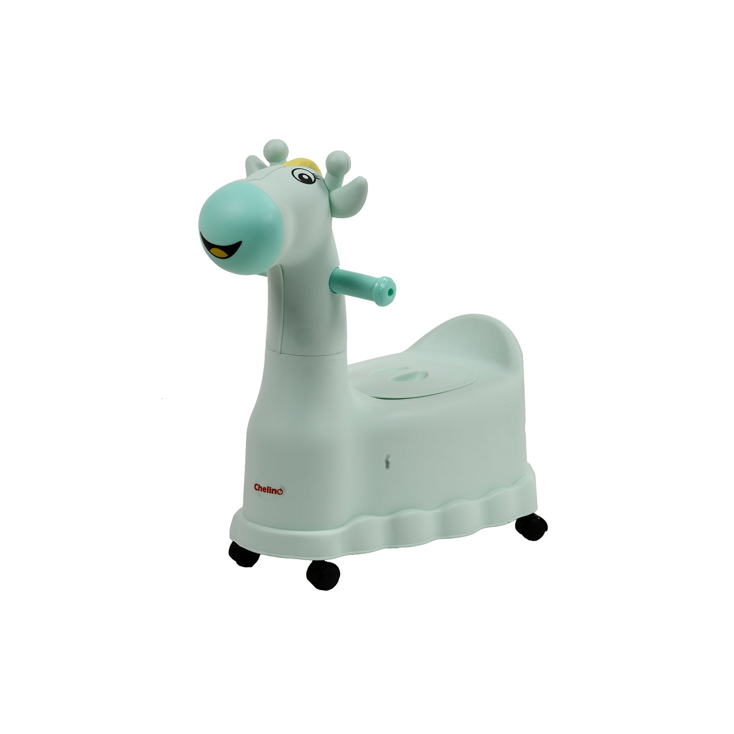 Yellow Giraffe Baby Potty - Safe, Comfortable, Fun with Removable Wheels