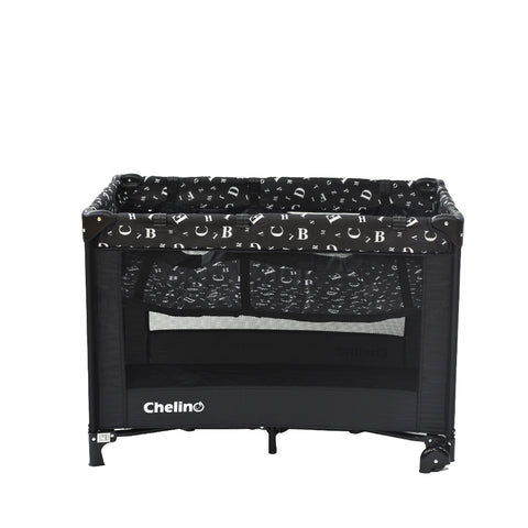 Chelino Tiffany Lux III Co-Sleeper Camp Cot with Mattress