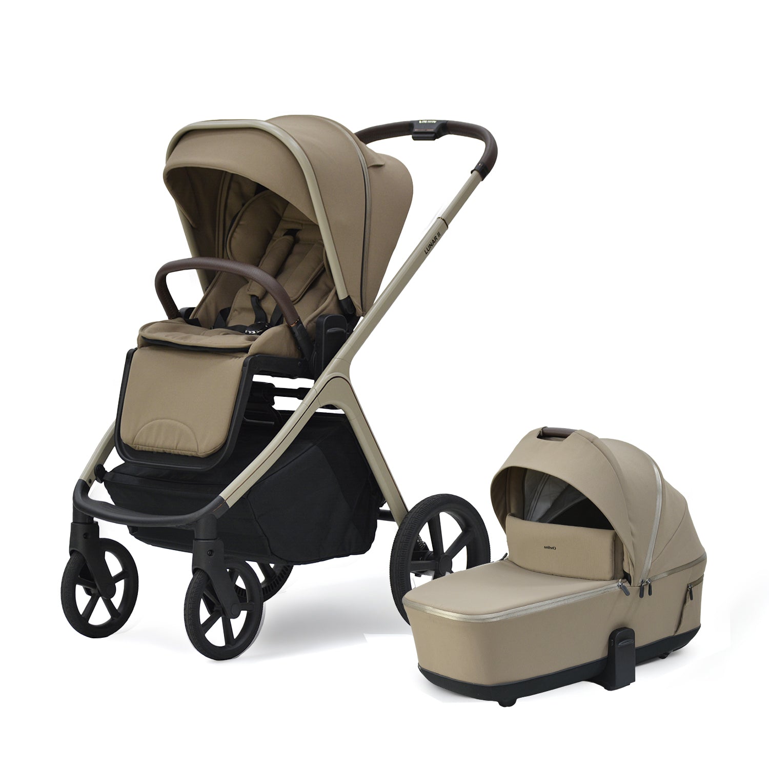 Lunar II Stroller & Carry Cot Travel System - Mocca
