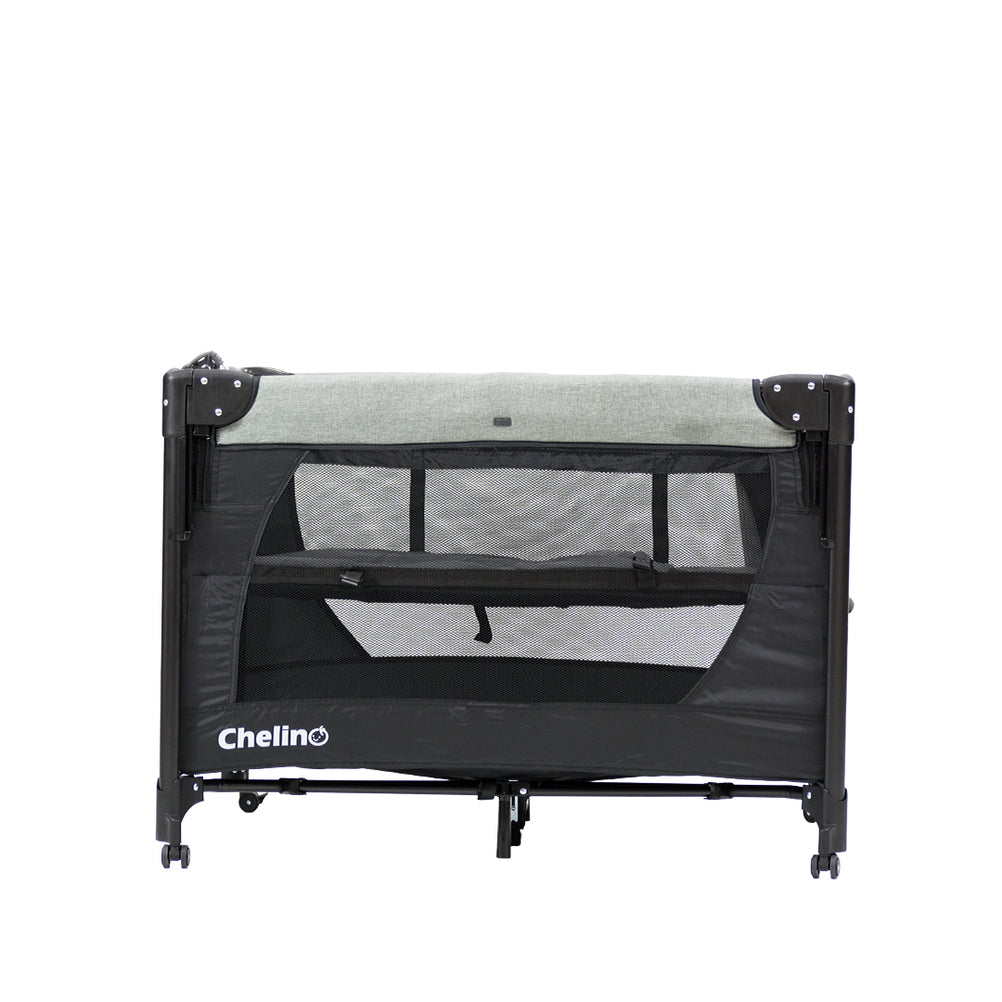 Chelino Tiffany Lux III Co-Sleeper Camp Cot with Mattress