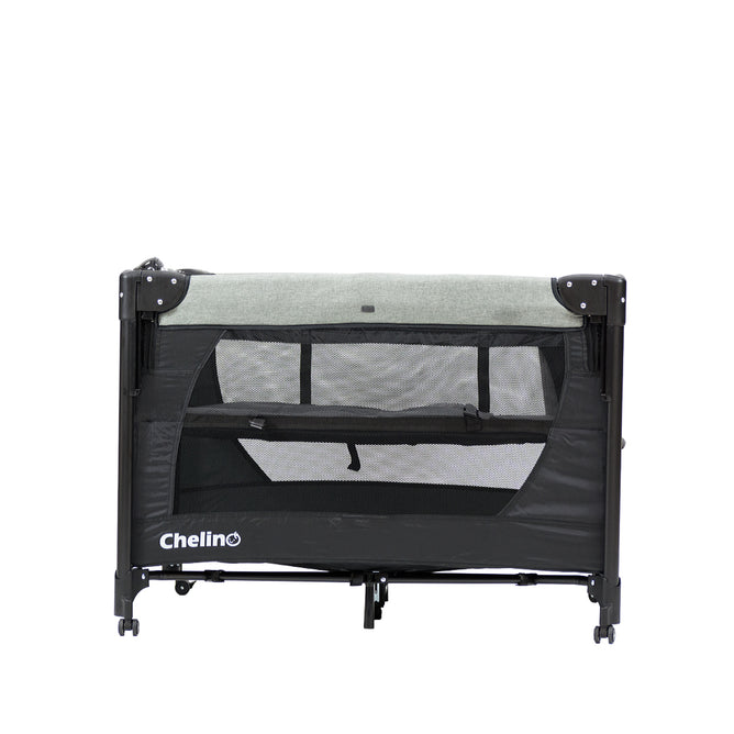 Chelino Tiffany Lux III Co-Sleeper Camp Cot with Mattress