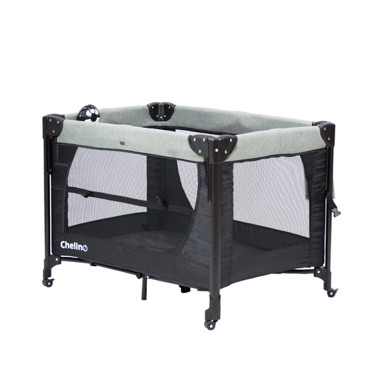 Chelino Tiffany Lux III Co-Sleeper Camp Cot with Mattress