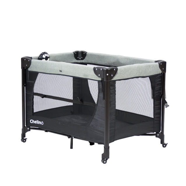 Chelino Tiffany Lux III Co-Sleeper Camp Cot with Mattress