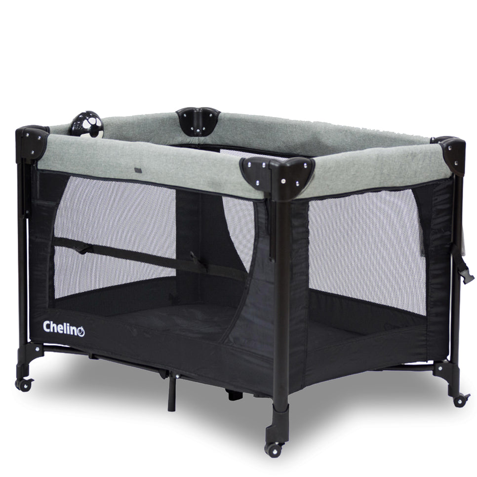 Chelino Tiffany Lux III Co-Sleeper Camp Cot with Mattress