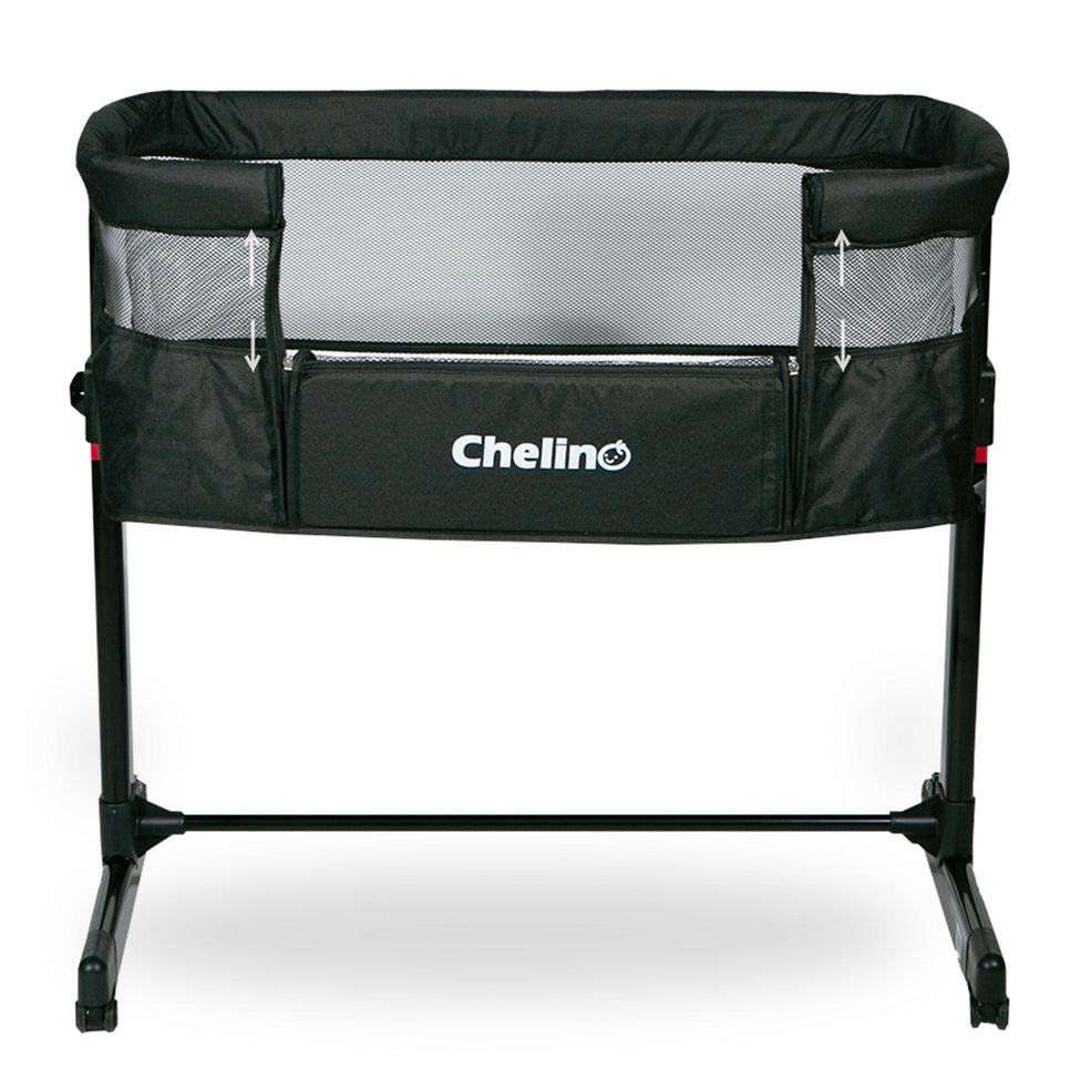 Next to Me Cot - Perfect Baby Sleep Solution in Black